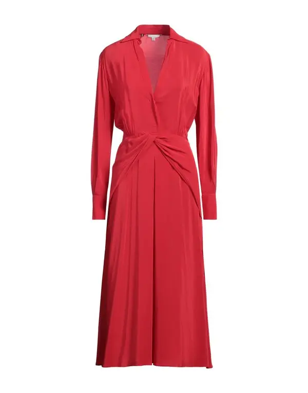 Tommy Hilfiger Flared Midi Dress In Red - 74% Off | Editorialist