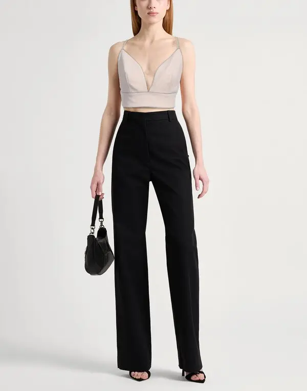 Elisabetta Franchi Crepe Crop Top - Pink