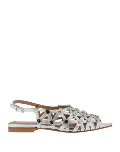 OVYE Leather Sandals With Appliqués And Studs