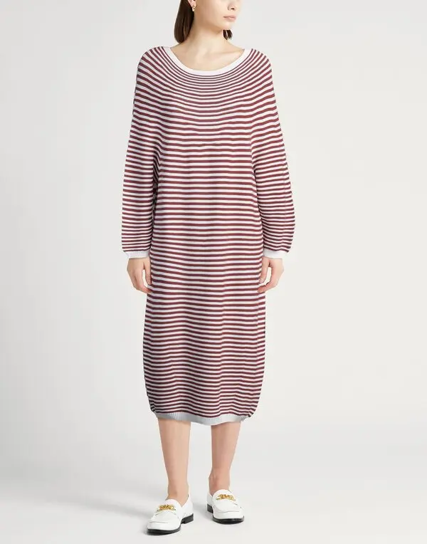 Fabiana Filippi Striped Knit Midi Dress