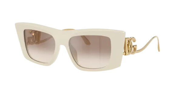 Dolce & Gabbana Tortoiseshell Sunglasses - Clear Gradient Brown Mirror Silver