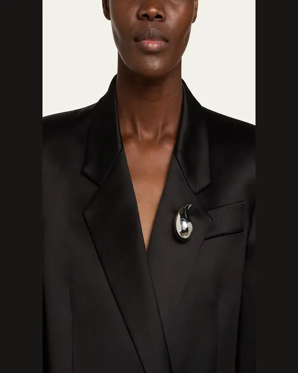 Bottega Veneta Drop Brooch - Argento