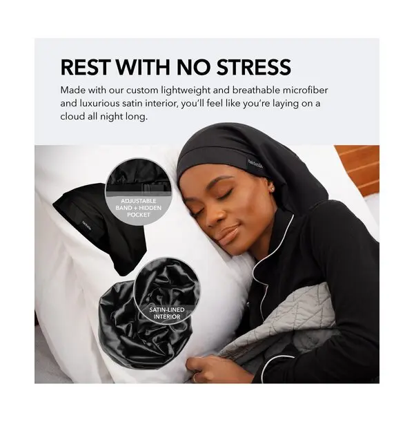 HAIRBRELLA Satin-lined Adjustable Sleep Cap