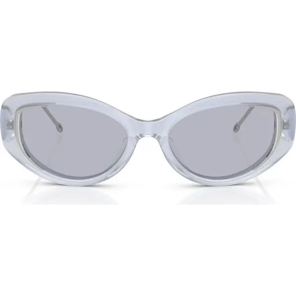DIESEL® 54mm Oval Sunglasses - Transparent Irides/ Violet