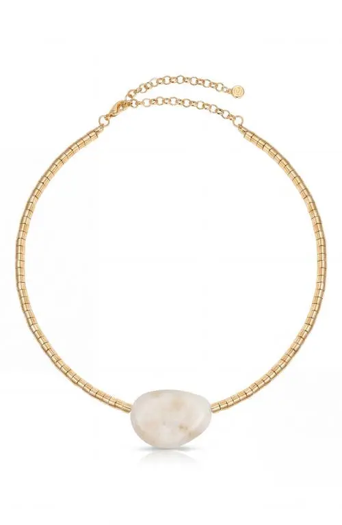 Ettika Pendant Bead Necklace - Bone