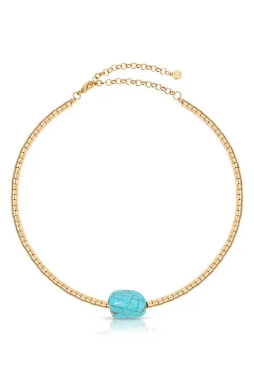 Ettika Pendant Bead Necklace - Turquoise