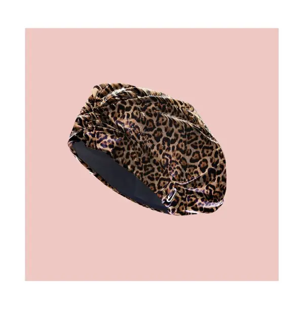 HAIRBRELLA Classic Satin-lined Shower Cap - Leopard