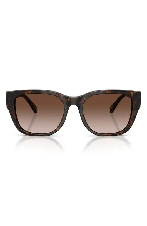 DIESEL® 53mm Square Sunglasses - Havana Yellow/ Brown Gradient