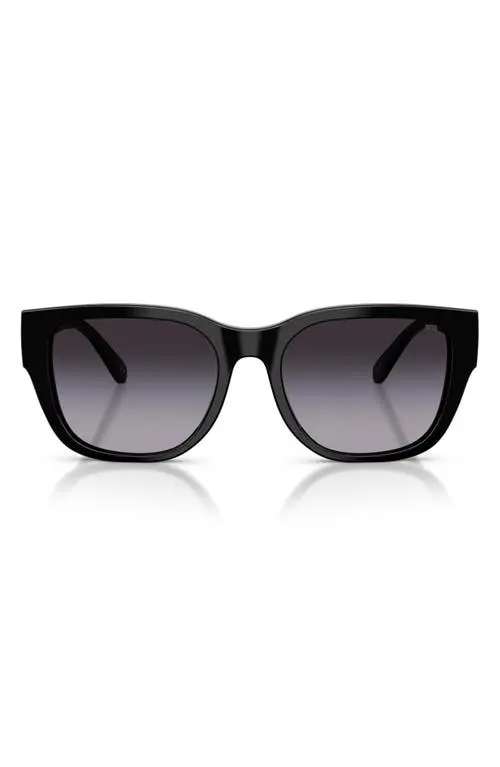 DIESEL® 53mm Square Sunglasses - Shiny Black/grey Gradient