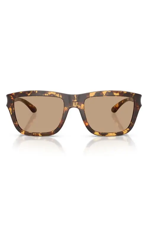 DIESEL® 55mm Square Sunglasses - Havana/ Solid Brown