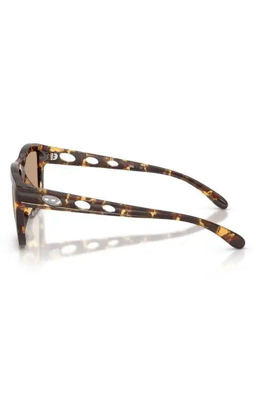 DIESEL® 55mm Square Sunglasses - Havana/ Solid Brown