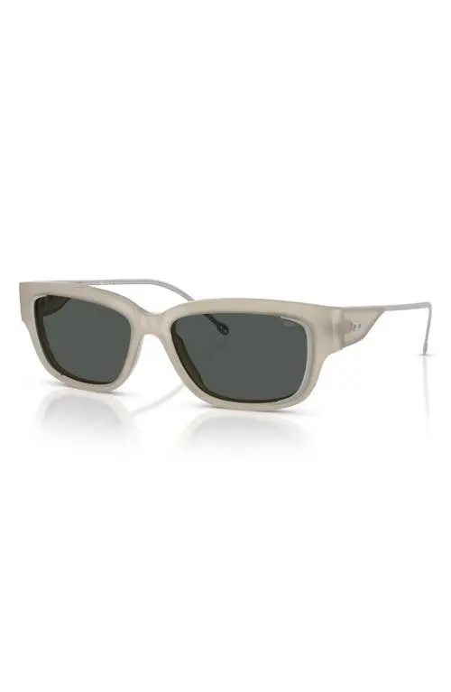 DIESEL® Rectangle Sunglasses - White Mily/ Dark Grey