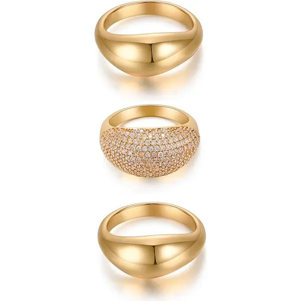 Ettika Set Of 3 Rings - Gold