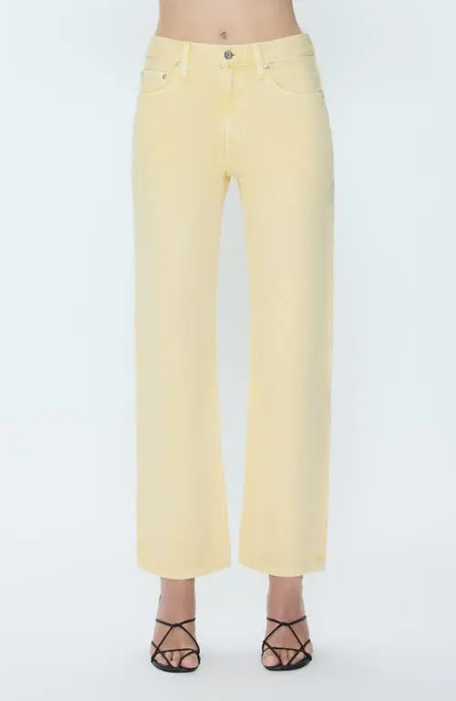PISTOLA Lexi Mid-rise Straight Leg Jeans - Day Glow