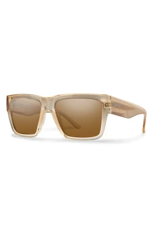 SMITH Lineup 58mm Chromapop™ Polarized Sunglasses - Champagne Crystal / Brown
