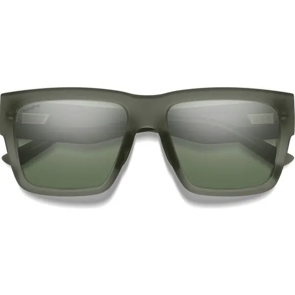 SMITH Lineup 58mm Chromapop™ Polarized Sunglasses - Matte Moss/gray Green