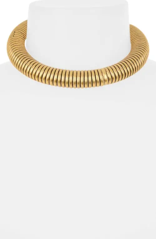 Cult Gaia Charlique Choker Necklace - Antique Brass