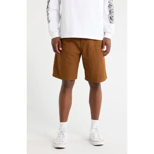 Carhartt Work In Progress Double Knee Shorts - H Brown