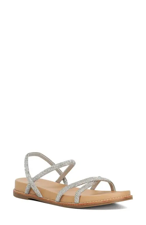 Dune London Levia Slingback Platform Sandal - Silver