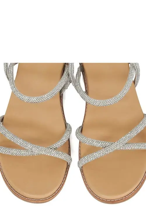 Dune London Levia Slingback Platform Sandal - Silver