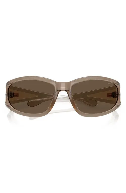 DIESEL® 65mm Oversize Wrap Sunglasses