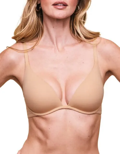 ADORE ME Natalya Push Up Plunge Bra - Light Beige