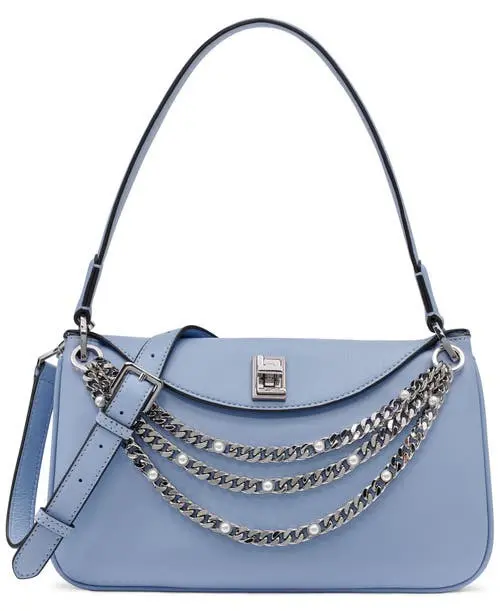 Karl Lagerfeld Paris Nadine Shoulder Bag - Blue Aura