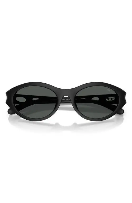DIESEL® Oval Sunglasses - Matte Black/ Dark Grey