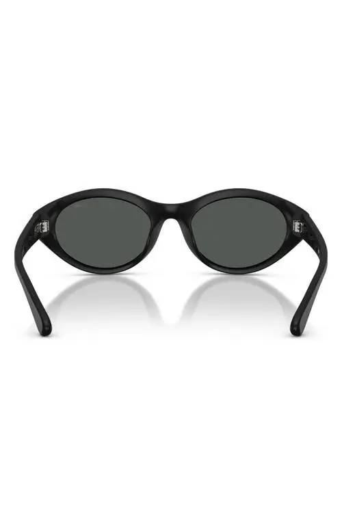 DIESEL® Oval Sunglasses - Matte Black/ Dark Grey