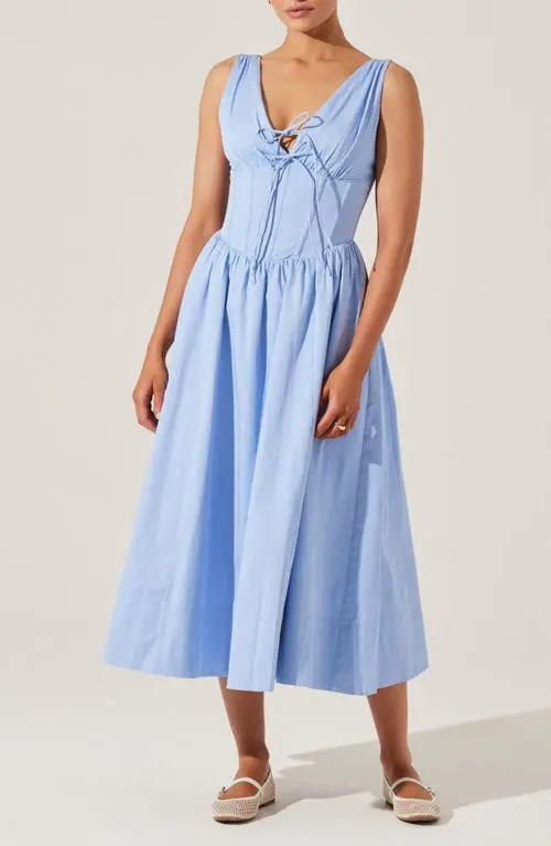 Astr The Label Maili A-Line Dress In Blue - 72% Off | Editorialist