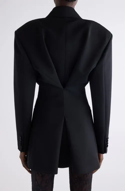 Givenchy Pleated Back Wool Smoking Jacket