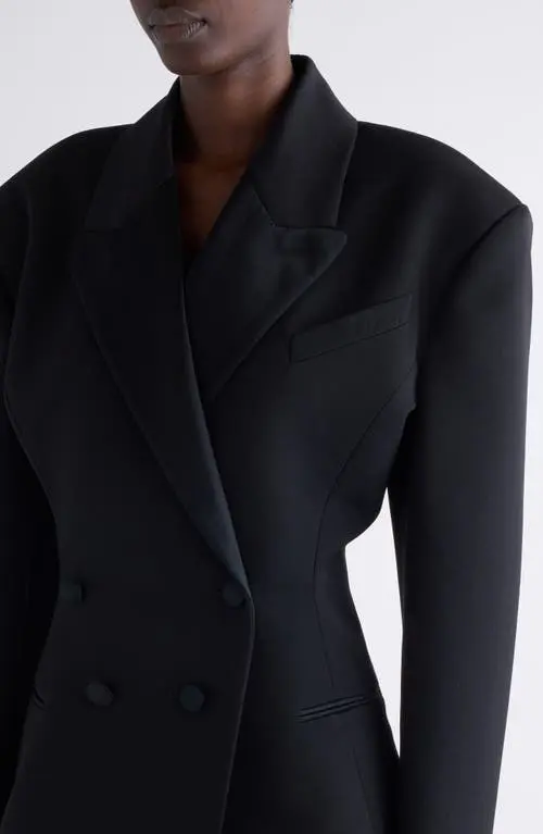 Givenchy Pleated Back Wool Smoking Jacket