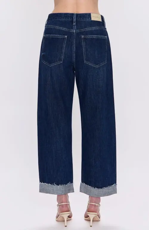 PISTOLA Kacey Cuffed High-waist Boyfriend Jeans
