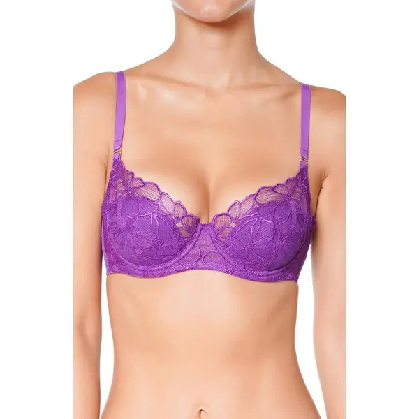 HUIT Symphonie Underwire Lace Bra - Purple