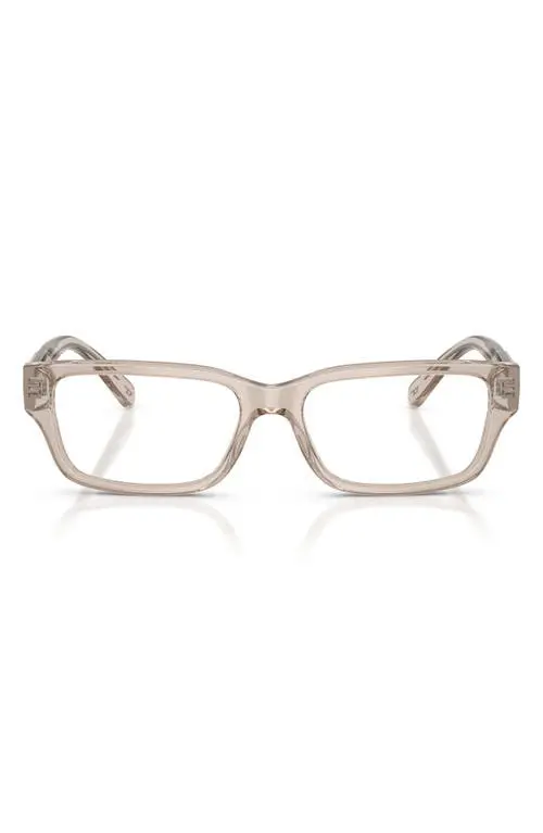 DIESEL® 56mm Square Optical Glasses - Transp Taupe/ Demo