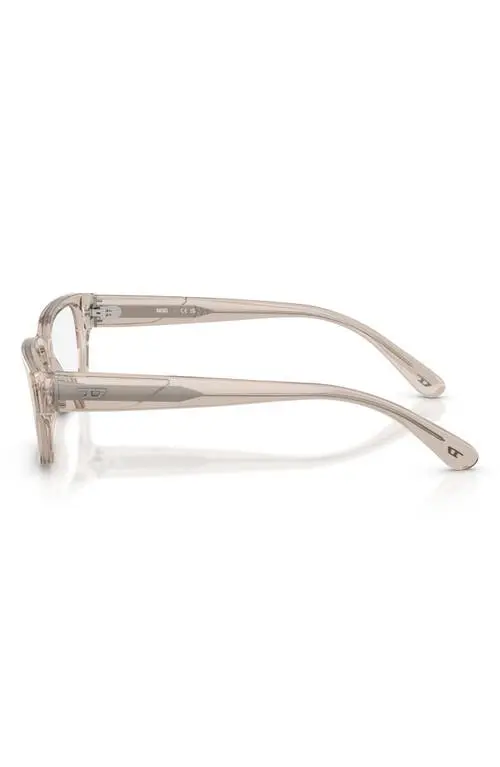 DIESEL® 56mm Square Optical Glasses - Transp Taupe/ Demo