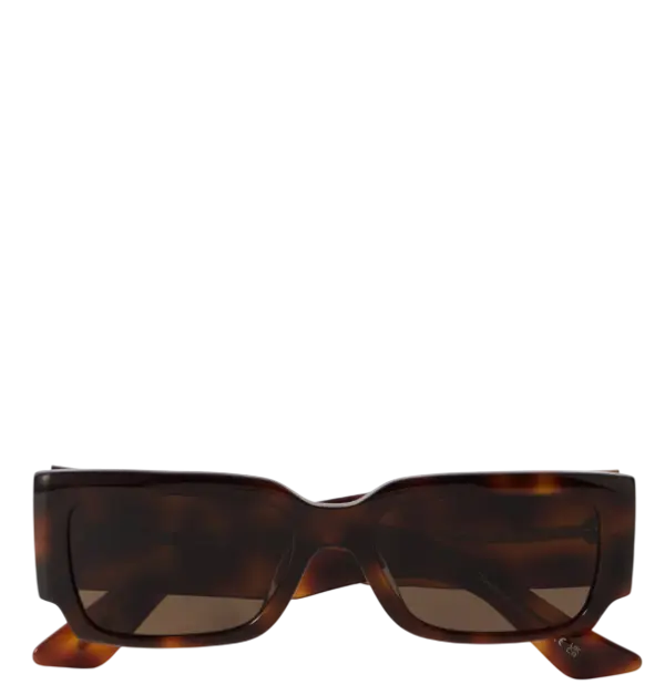 Oliver Spencer Khaite 1995c Square-frame Sunglasses - Brown