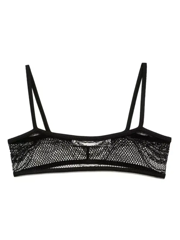 Christopher Esber Lace Bralette - Black