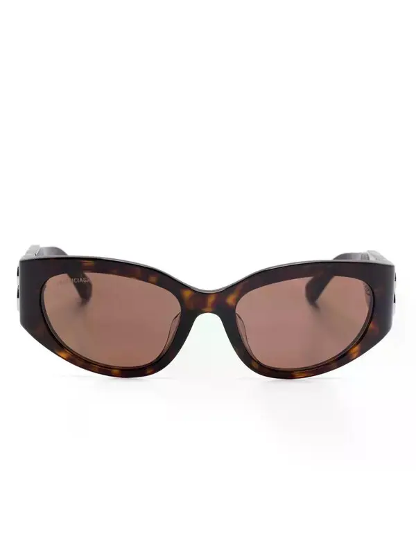Balenciaga Bossy Sunglasses - Brown