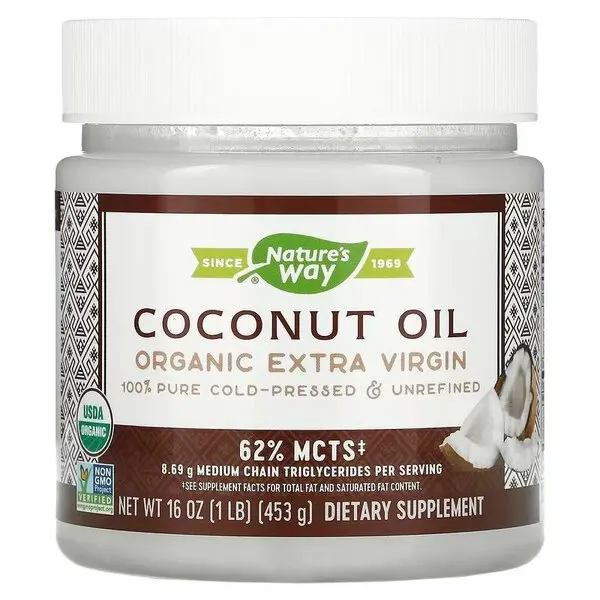 NATURE'S WAY Organic Extra Virgin Coconut Oil 453 Grams - One-color