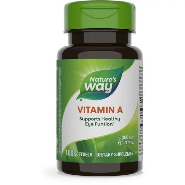 NATURE'S WAY Vitamin A 3000mcg 100 Softgels - One-color