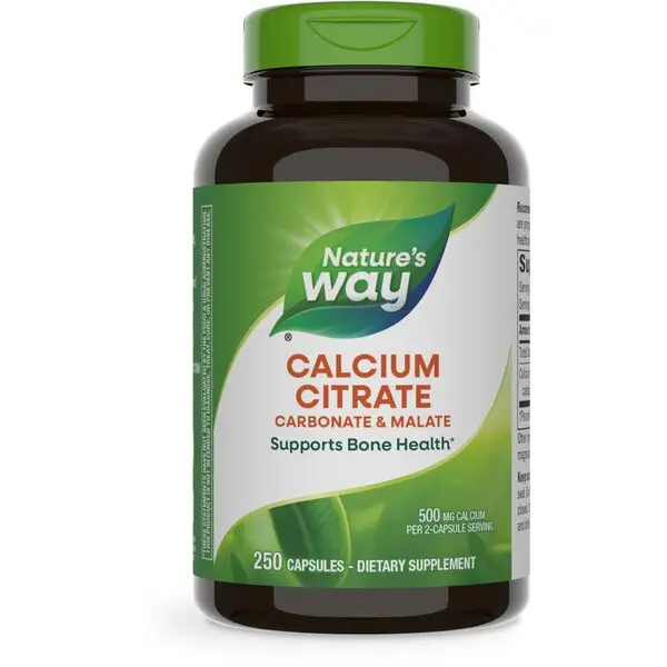 NATURE'S WAY Calcium Citrate 250 Capsules - One-color