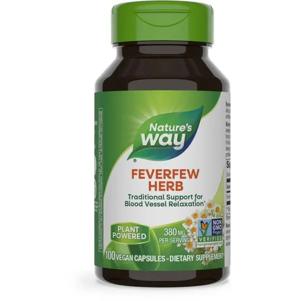 NATURE'S WAY Feverfew Herb 100 Capsules - One-color