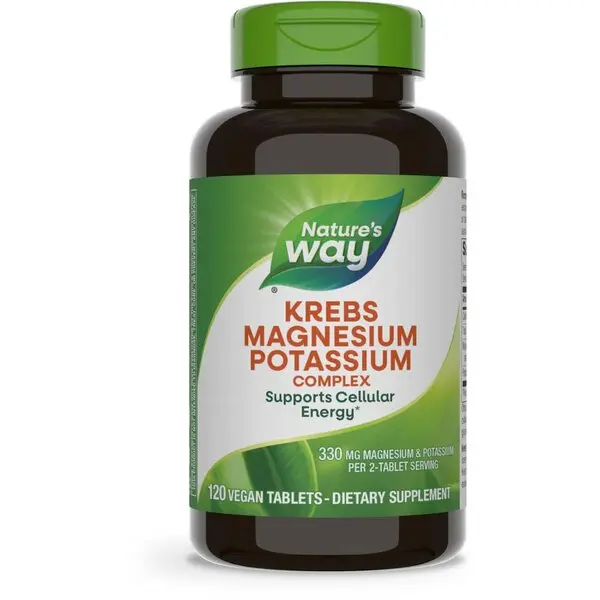 NATURE'S WAY Krebs Magnesium Potassium 120 Tablets - One-color