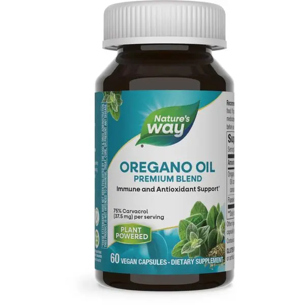 NATURE'S WAY Oregano Oil Standardized 60 Capsules - One-color