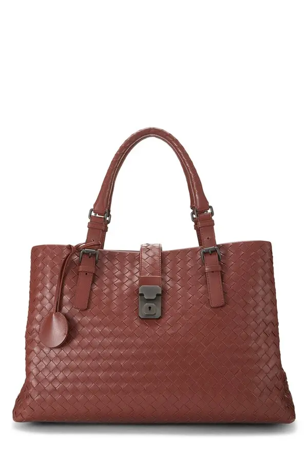 Bottega Veneta Intrecciato Roma Tote - Brown