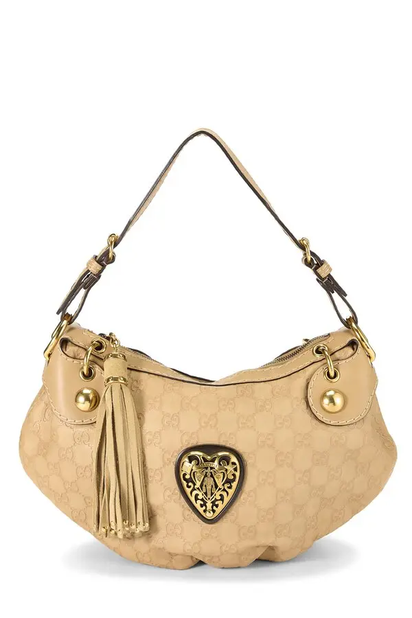 Gucci Sima Leather Babouska Shoulder Bag