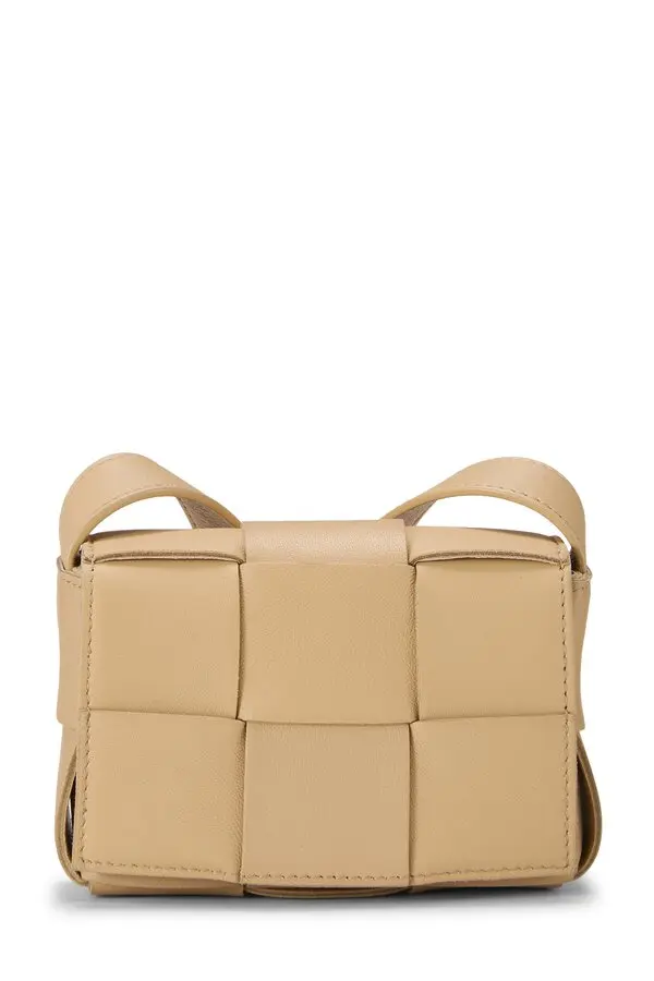 Bottega Veneta Maxi Intrecciato Candy Cassette Crossbody - Beige