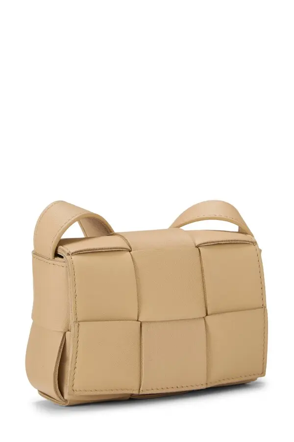 Bottega Veneta Maxi Intrecciato Candy Cassette Crossbody - Beige