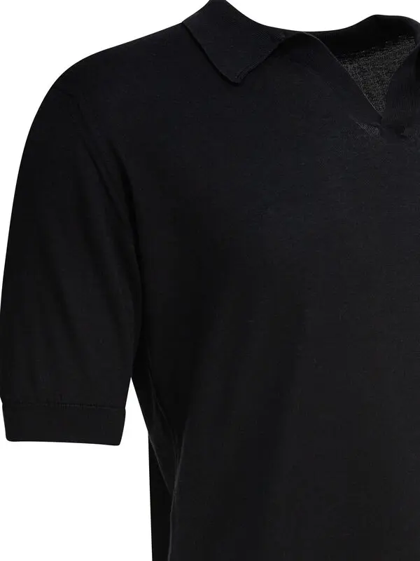 John Smedley Polo Shirts In Black - 11% Off | Editorialist